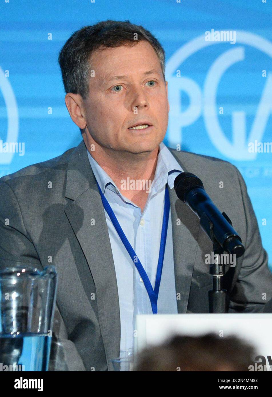 Clay Newbill speaks on stage at the Produced By Conference - Day 2 at ...