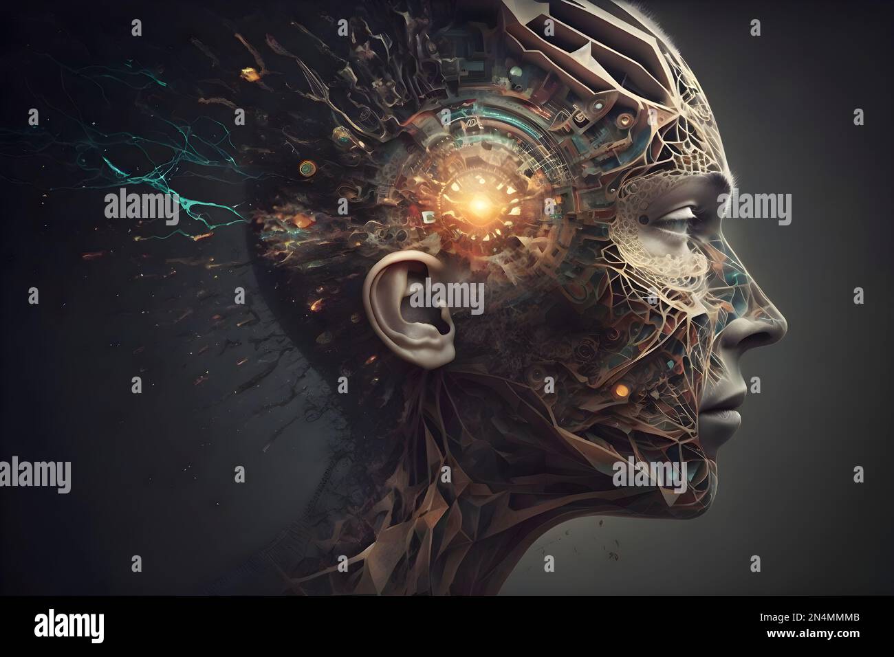 Head explosion too much information hi-res stock photography and images ...