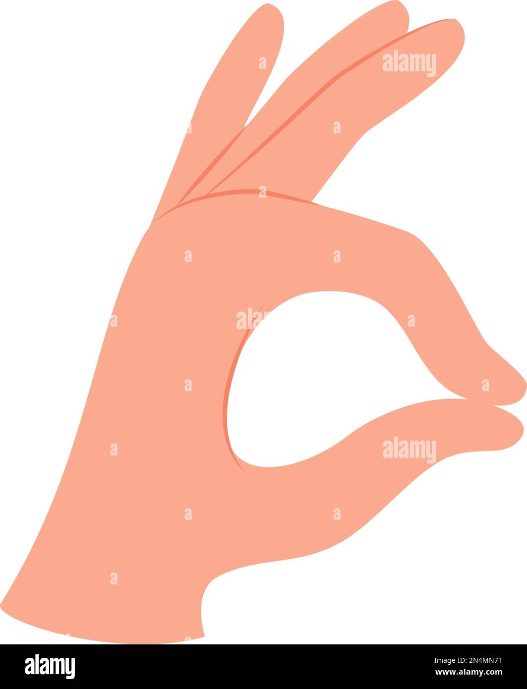 hand human ok symbol Stock Vector Image & Art - Alamy