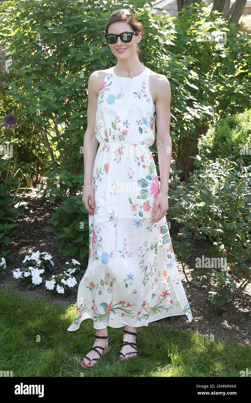 IMAGE DISTRIBUTED FOR SOLID & STRIPED - Model Hilary Rhoda poses for a ...