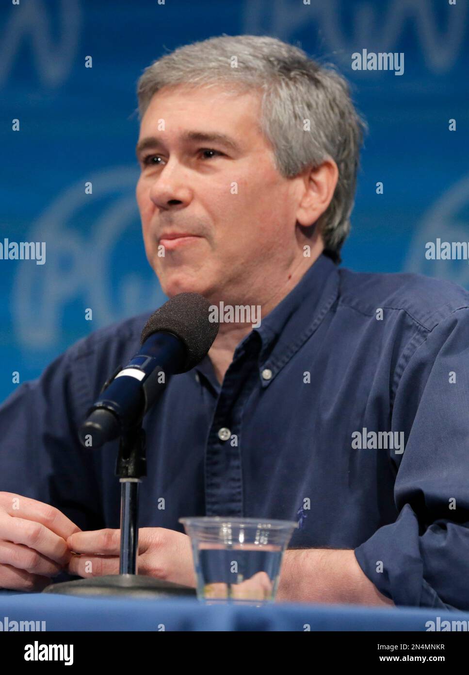 Christopher Keyser, president of the Writers Guild of America, speaks ...