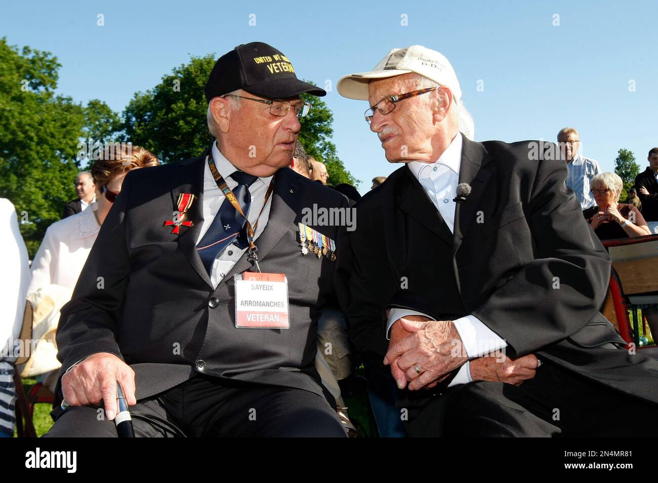 World War II German veteran Kurt Keller, right, of Homburg, Germany, 89 ...
