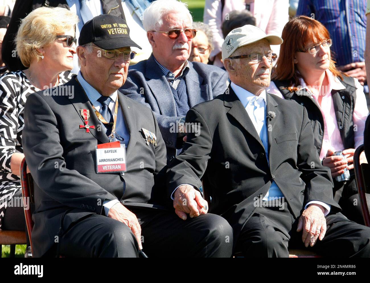 World War II German veteran Kurt Keller, right, of Homburg, Germany, 89 ...