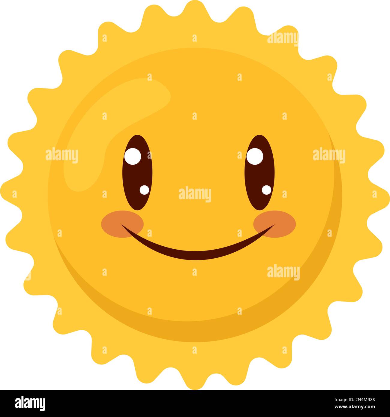 Sun kawaii comic character Cut Out Stock Images & Pictures - Alamy