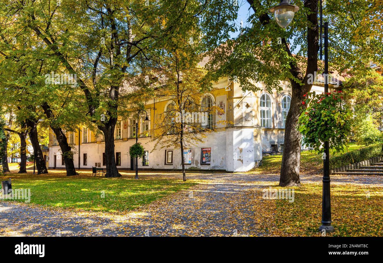 Andrychow, Poland - October 10, 2022: Bobrowski Palace known as Palac ...