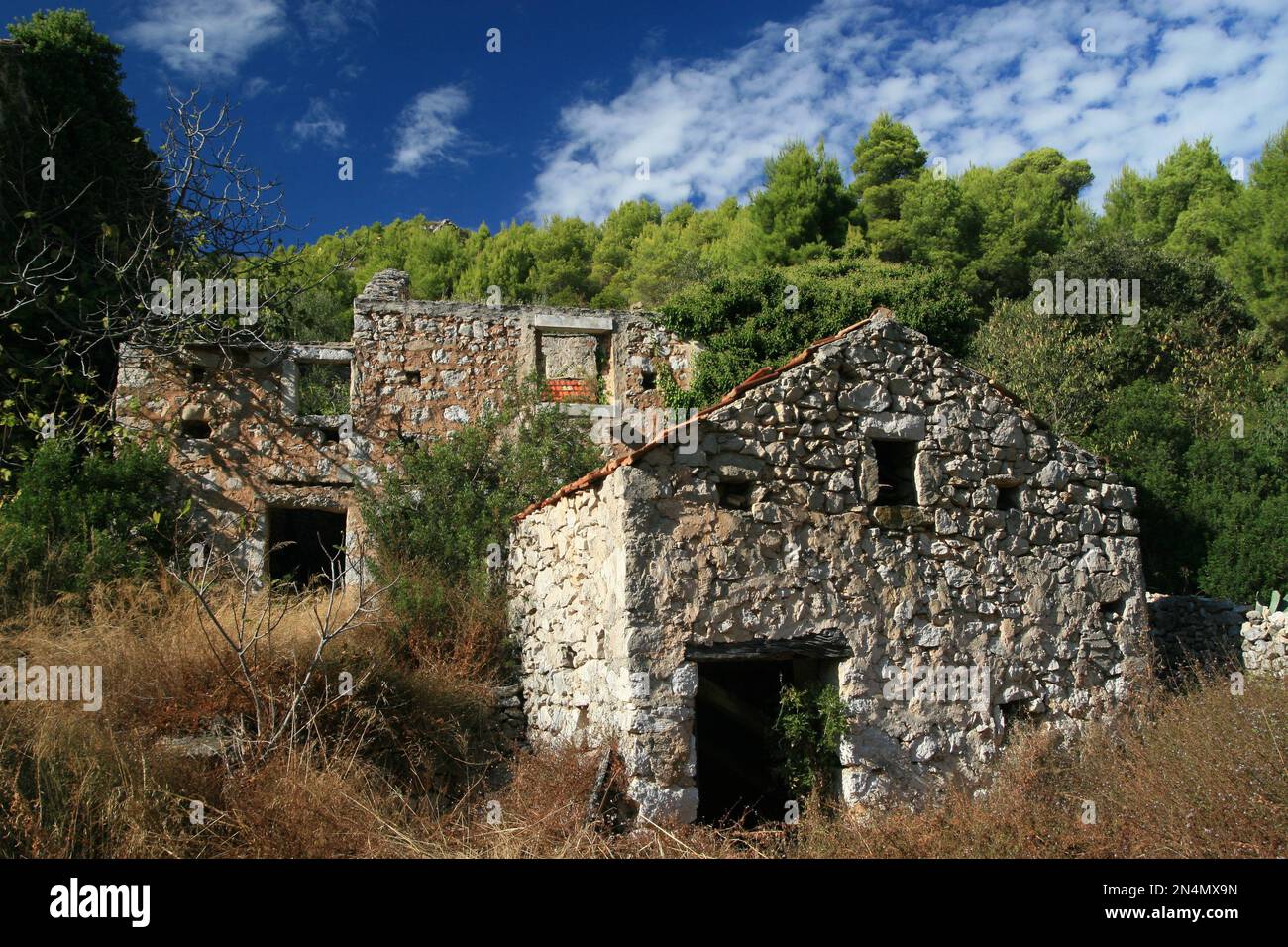 Malo Grablje, Little Grablje, ghost village, abandoned village on Hvar ...