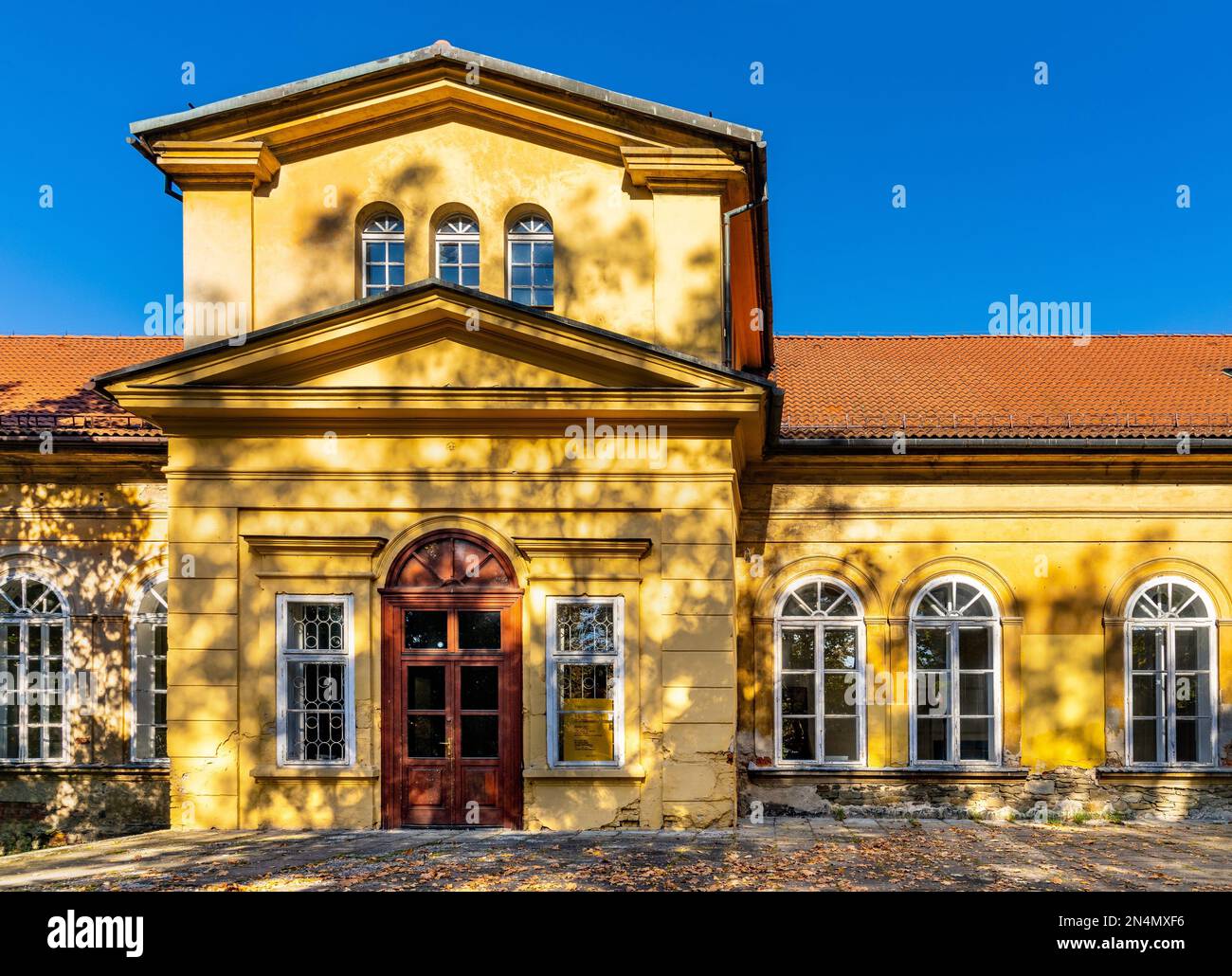 Andrychow, Poland - October 10, 2022: Bobrowski Palace known as Palac ...
