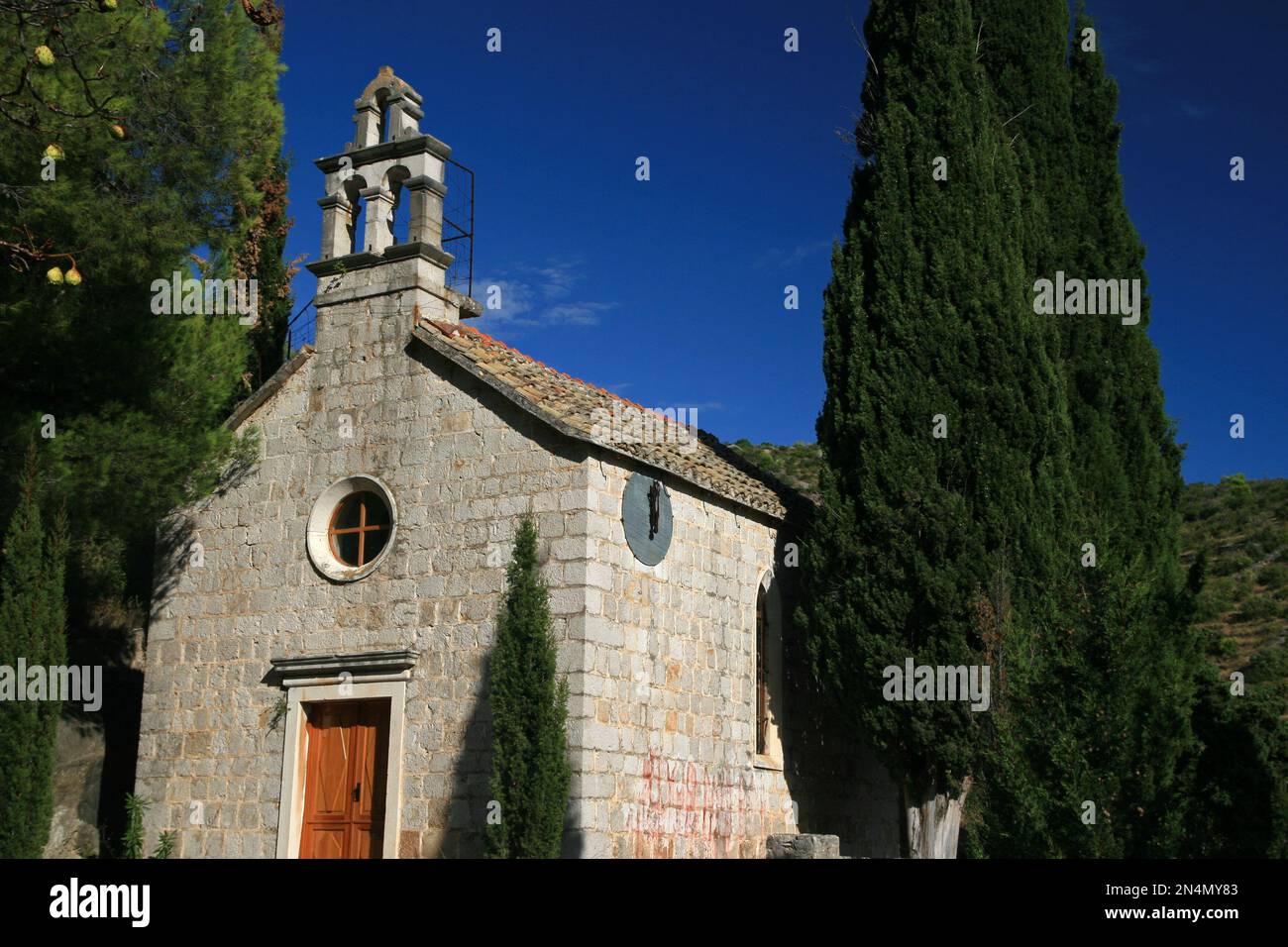 Old church of St. Theodor in Malo Grablje, Little Grablje, ghost ...