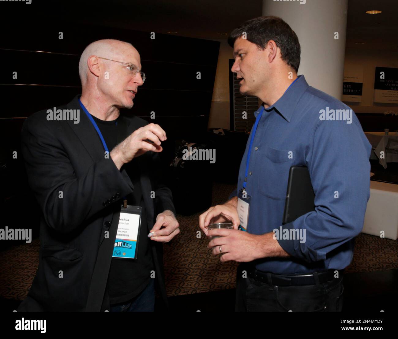 Joshua Astrachan, left, and Jason Constantine are seen at the 2014 ...