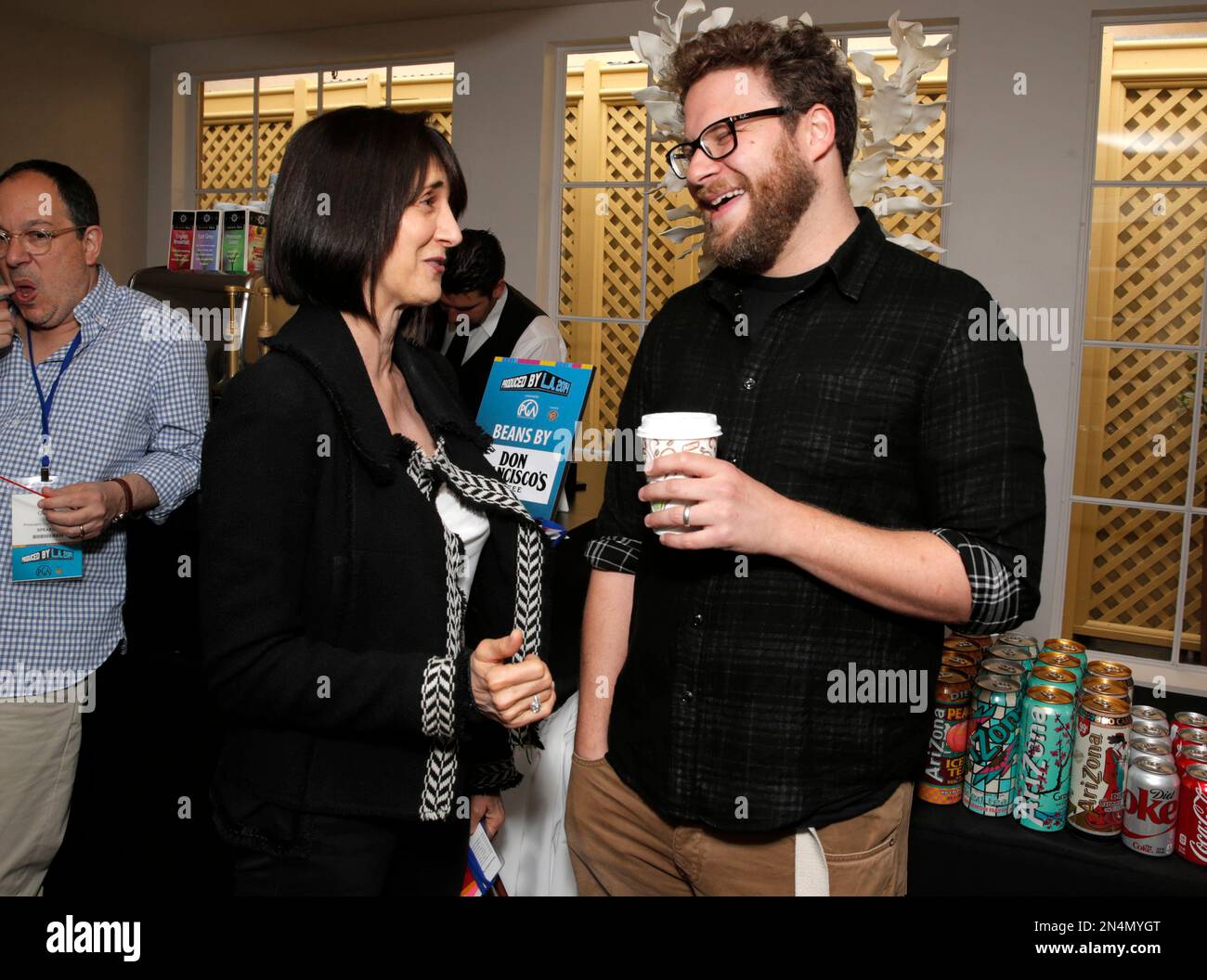 Ruth Vitale, left, and Seth Rogen are seen at the 2014 Produced By ...