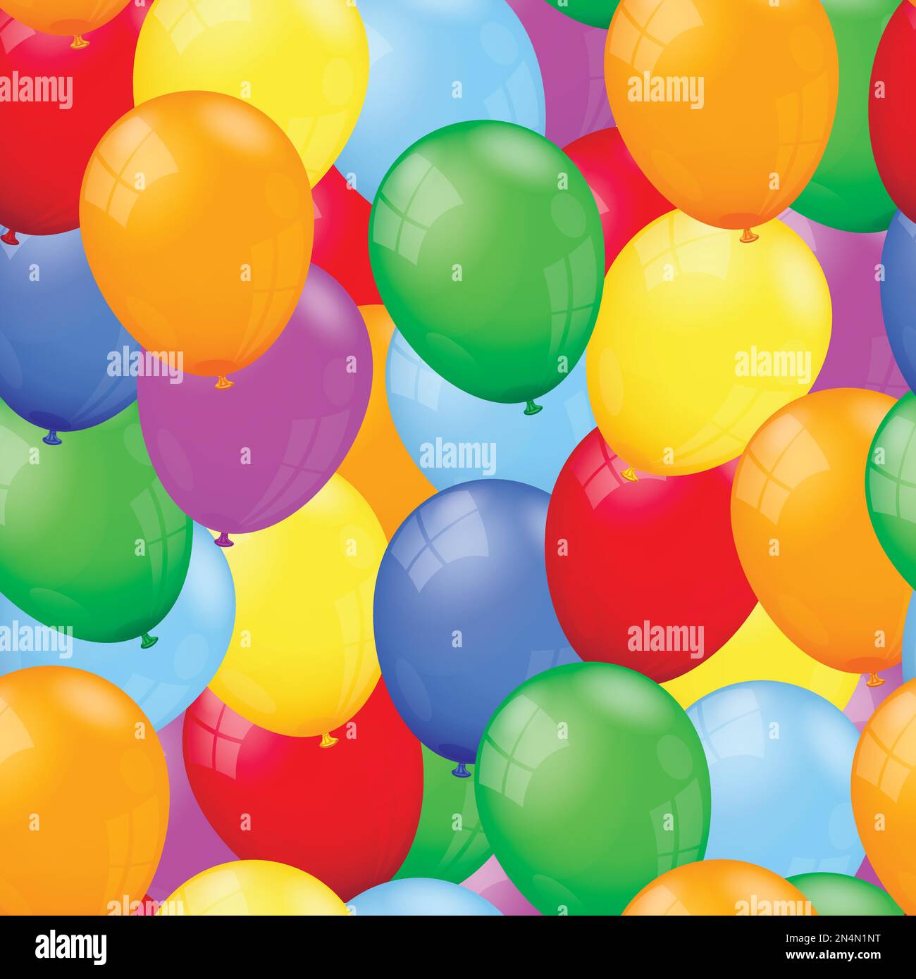 Colorful balloons seamless pattern background. Vector illustration Stock Vector Image & Art - Alamy