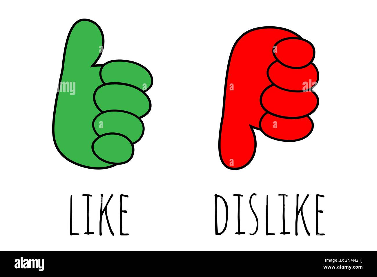 Big and small finger Stock Vector Images - Alamy