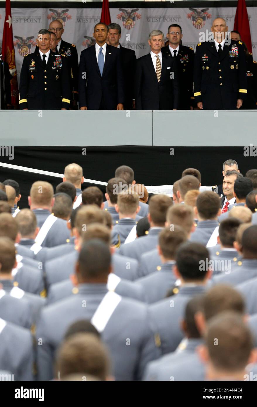 President Barack Obama during a graduation and commissioning ceremony ...