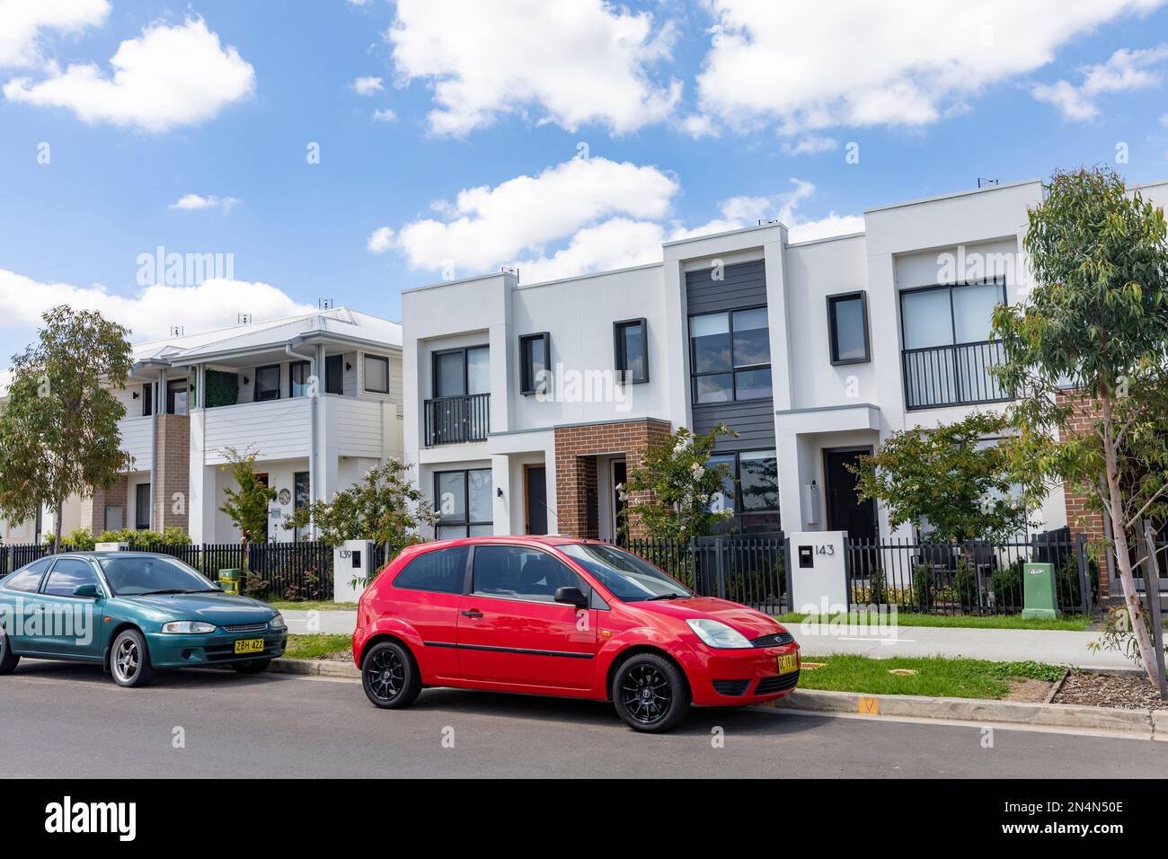 New homes Sydney Australia, modern townhouses newly built at Marsden ...