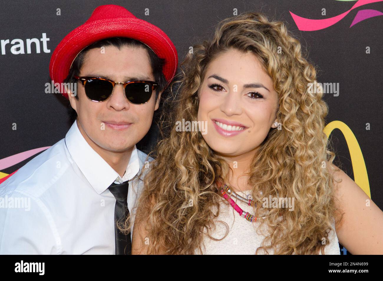 Periko Leon and Jessi Leon attend the 2014 FIFA World Cup McDonald’s ...