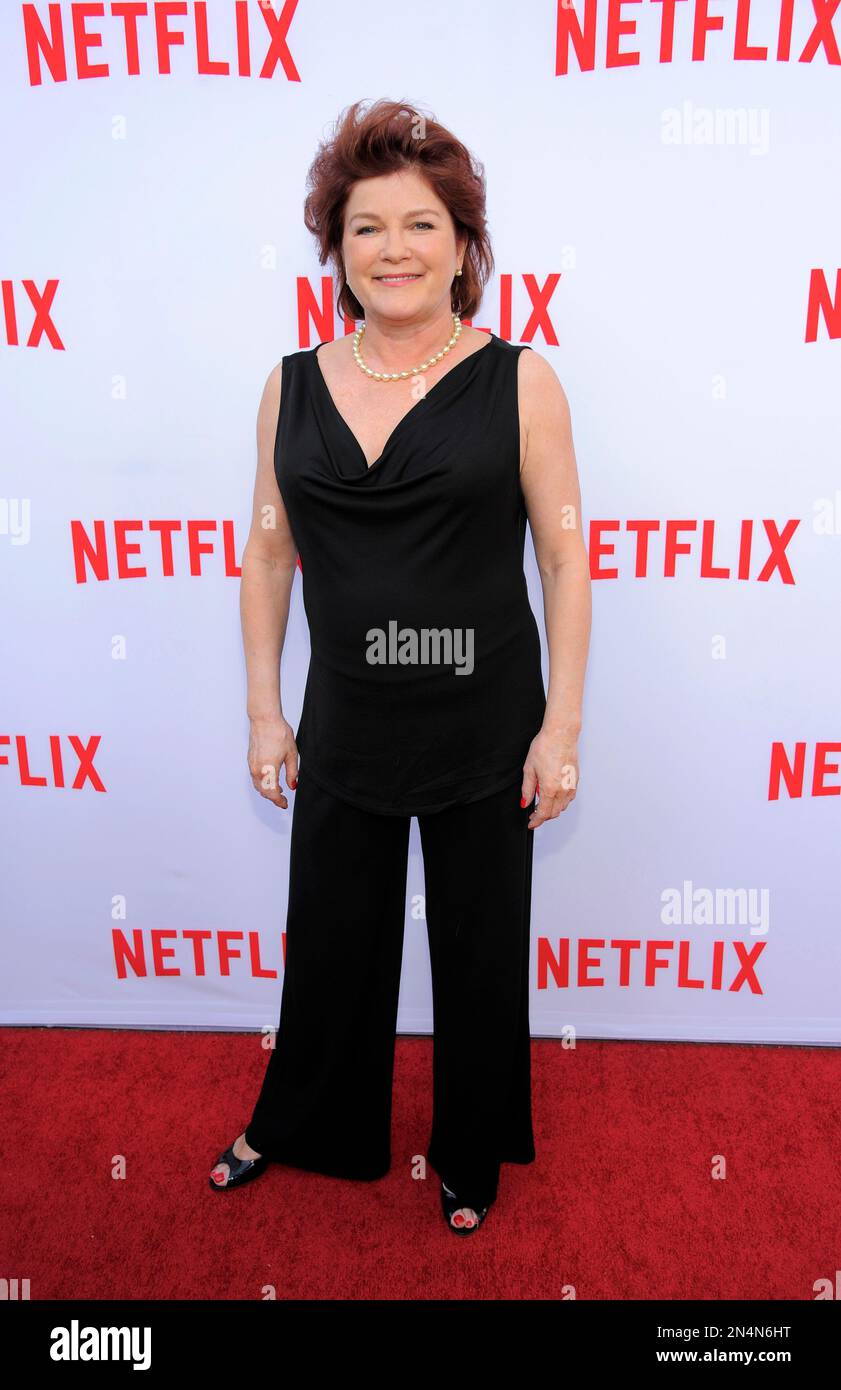 Actress Kate Mulgrew poses before Netflix's "Women Ruling TV" panel ...