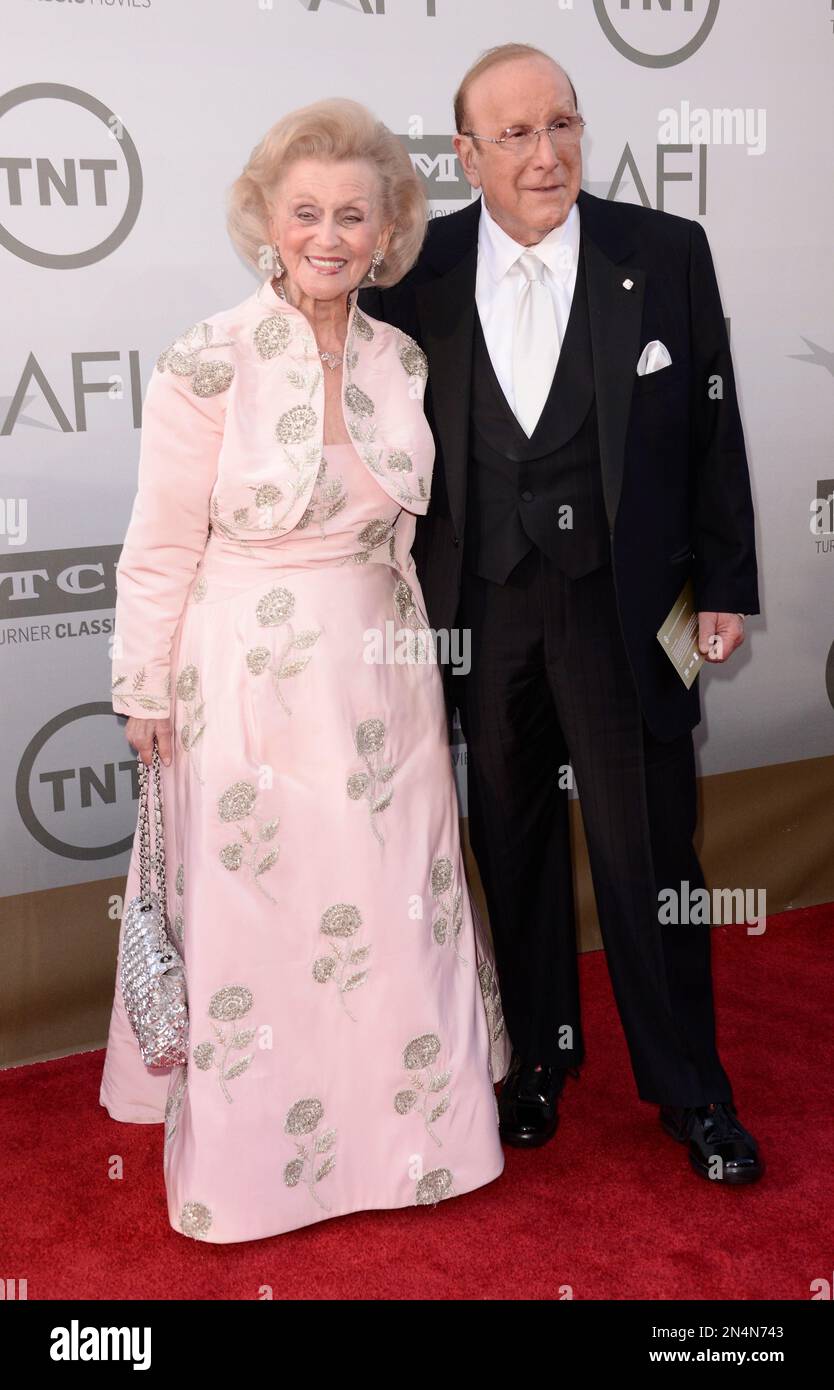 Barbara Davis, left, and Clive Davis arrive at the 42nd AFI Lifetime ...