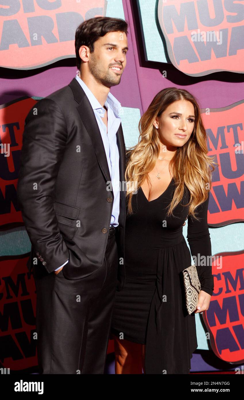 Eric Decker and Jessie James arrive at the CMT Music Awards at ...