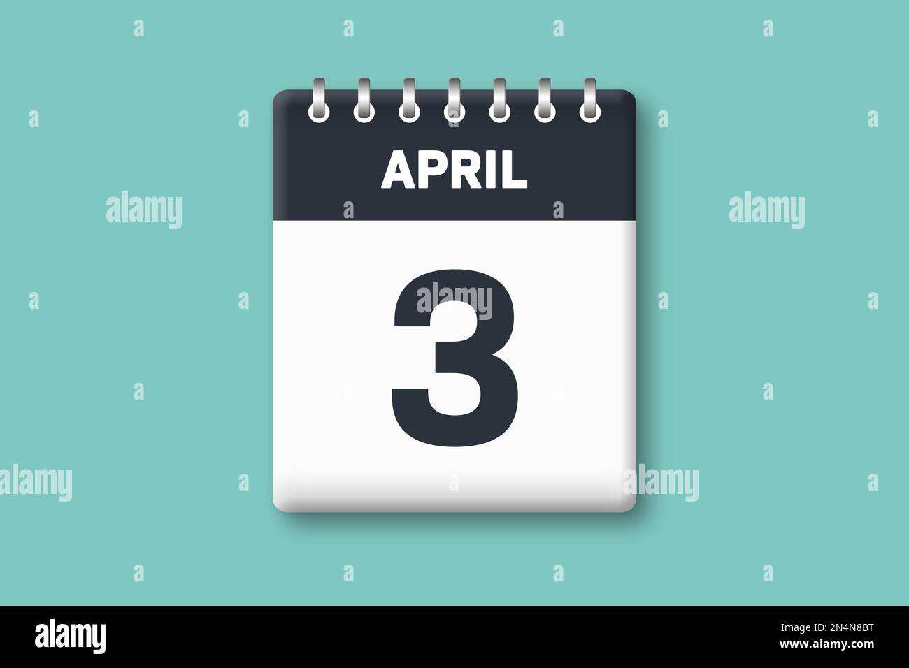 3 april calendar hi-res stock photography and images - Alamy
