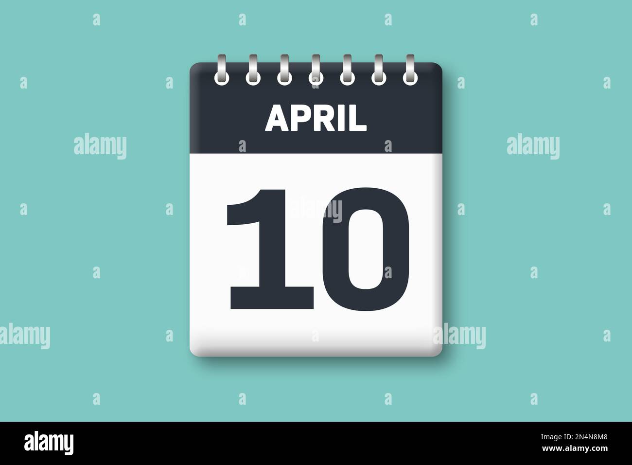 Calendar sheet april hi-res stock photography and images - Alamy