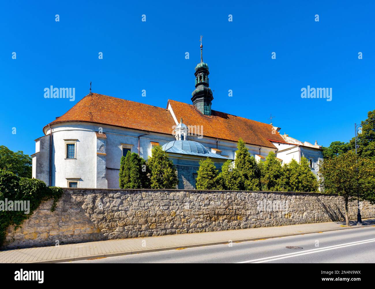 Pinczow, Poland - July 15, 2022: Holy Mary of Mirow sanctuary and ...