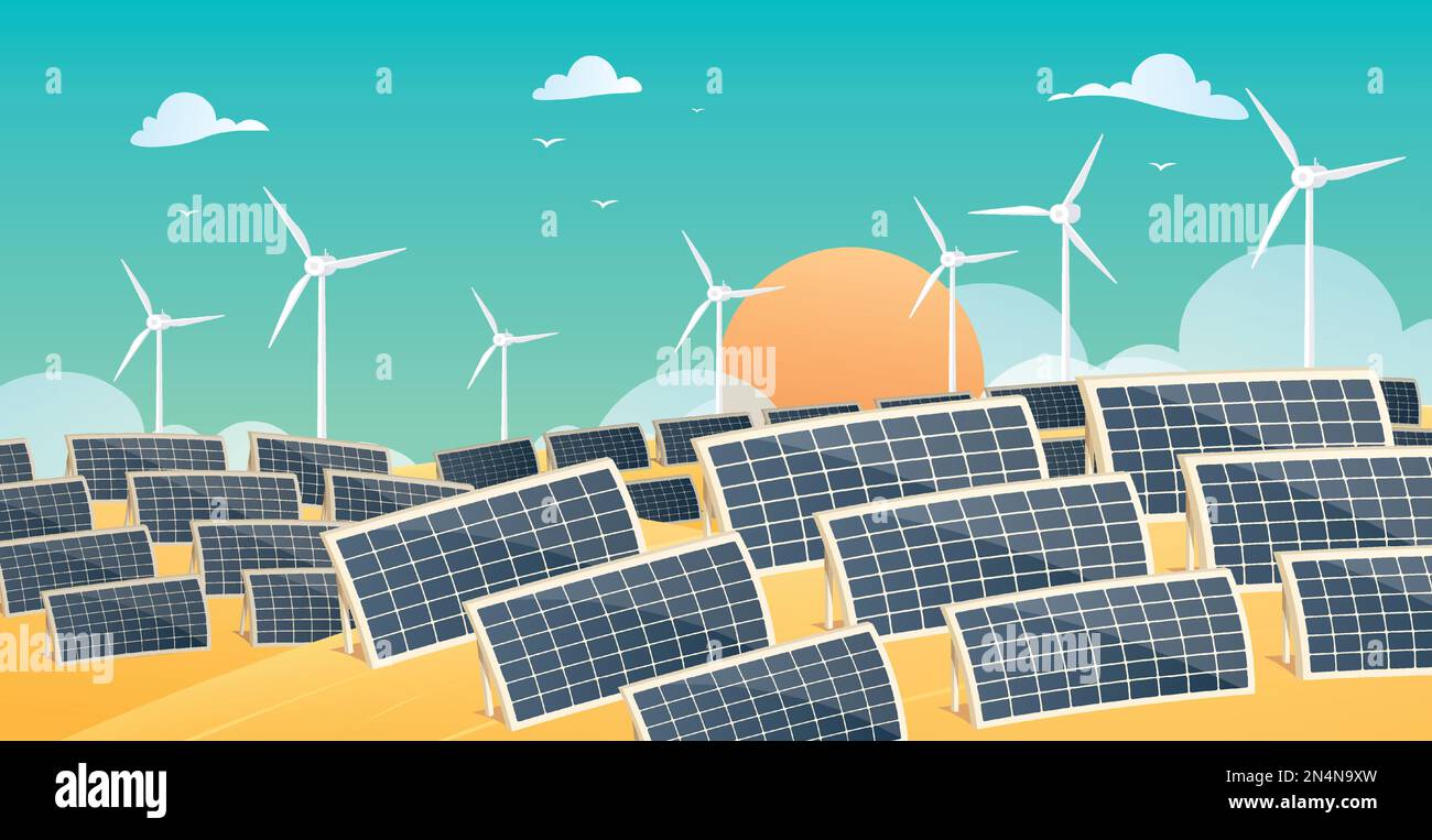 Solar panel set Stock Vector Image & Art - Alamy