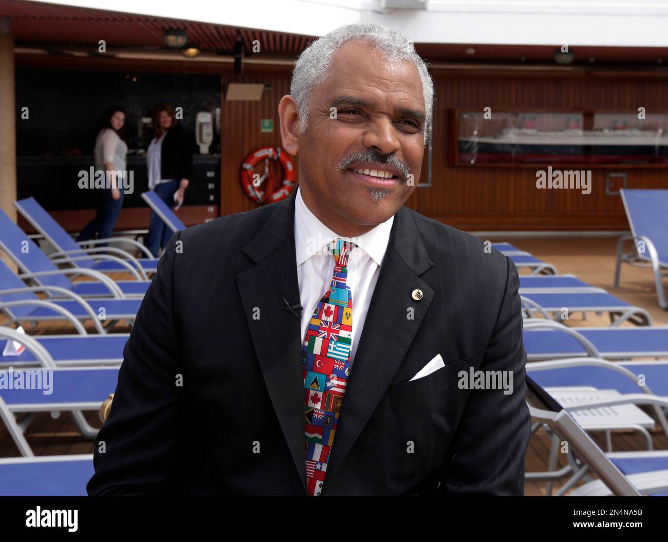 In this April 18, 2014 photo, Carnival Cruise CEO Arnold Donald is ...