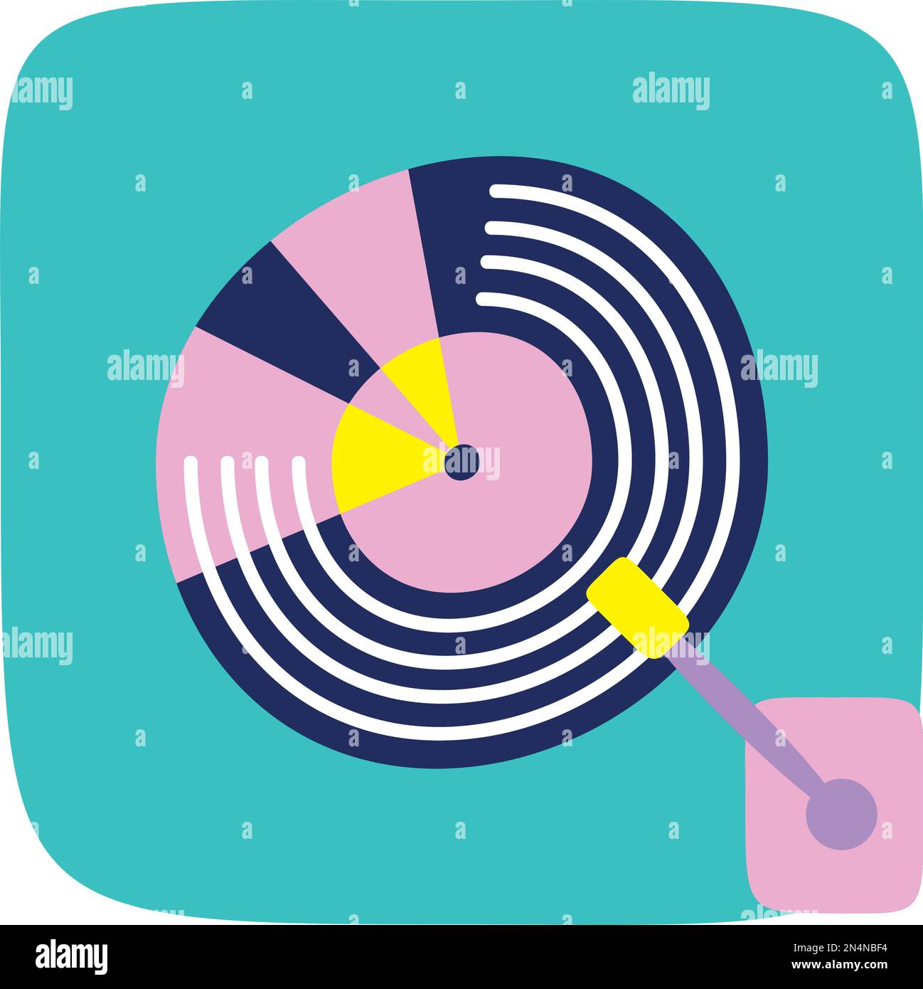vinyl player retro style icon Stock Vector Image & Art - Alamy