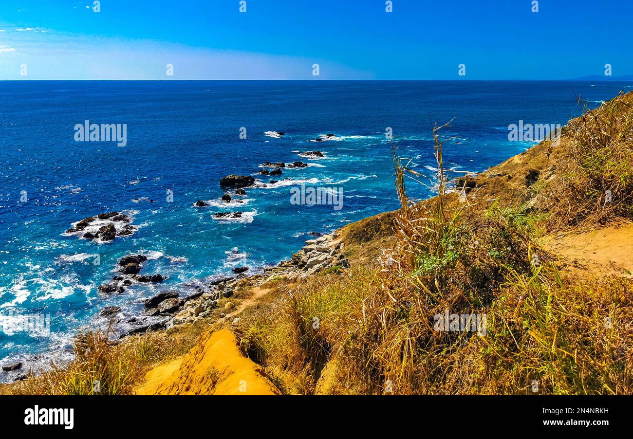 Beautiful rocks cliffs stones and boulders and huge big surfer waves ...