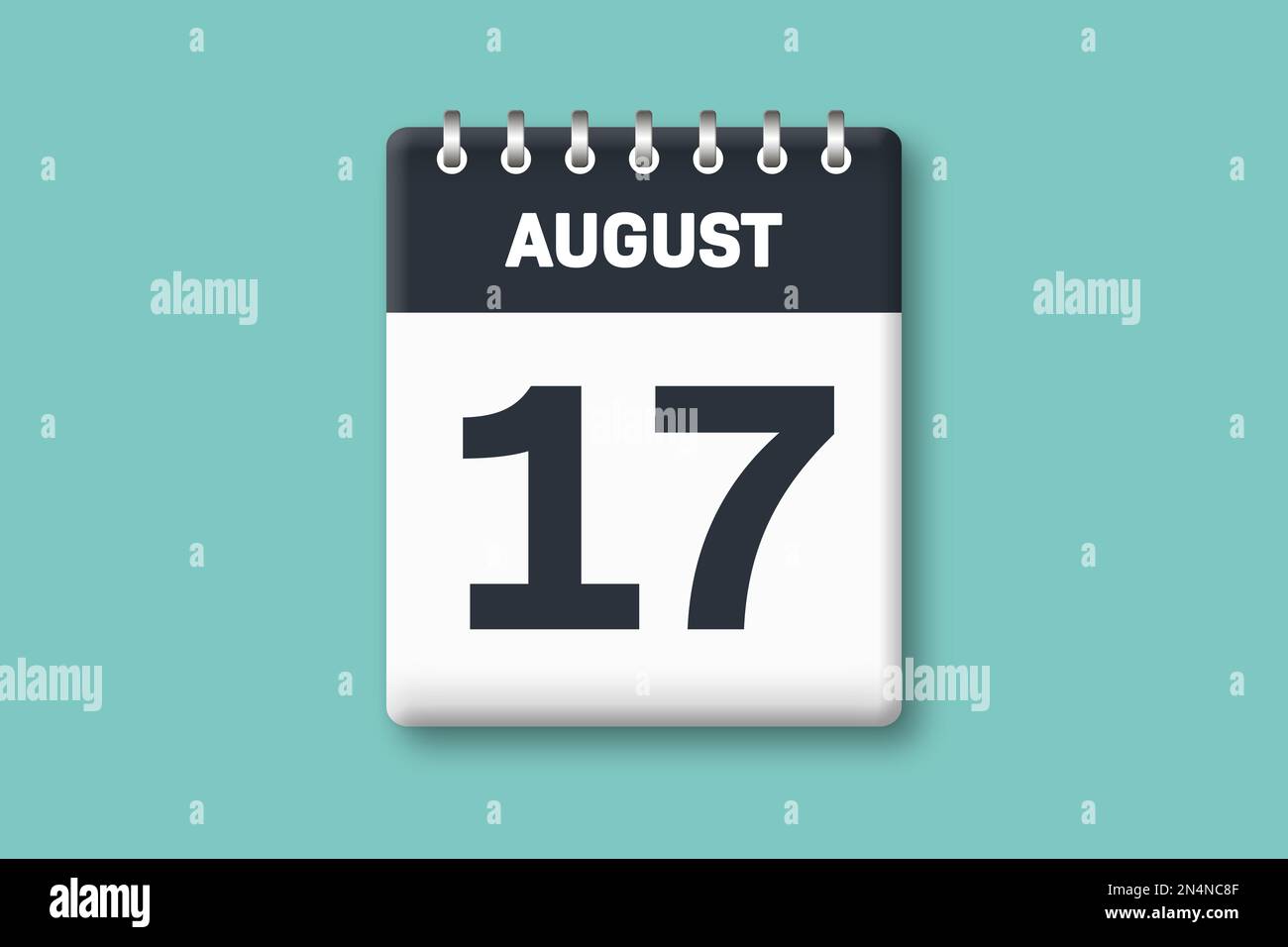 Calendar sheet august hi-res stock photography and images - Alamy