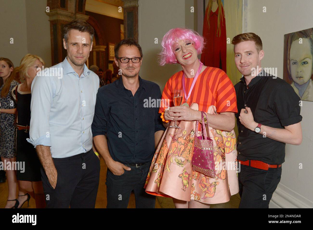 From left, Richard Bacon, Jonathan Yeo, Grayson Perry and Ricky Wilson ...