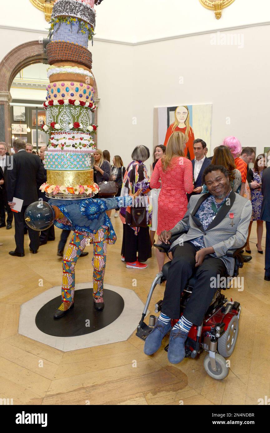 Artist Yinka Shonibare attends the Royal Academy Summer Exhibition ...