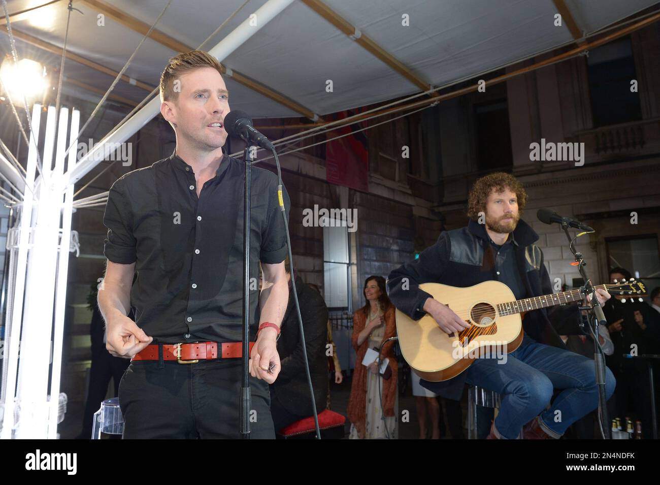 Ricky Wilson, singer of the British band Kaiser Chiefs and bass player ...