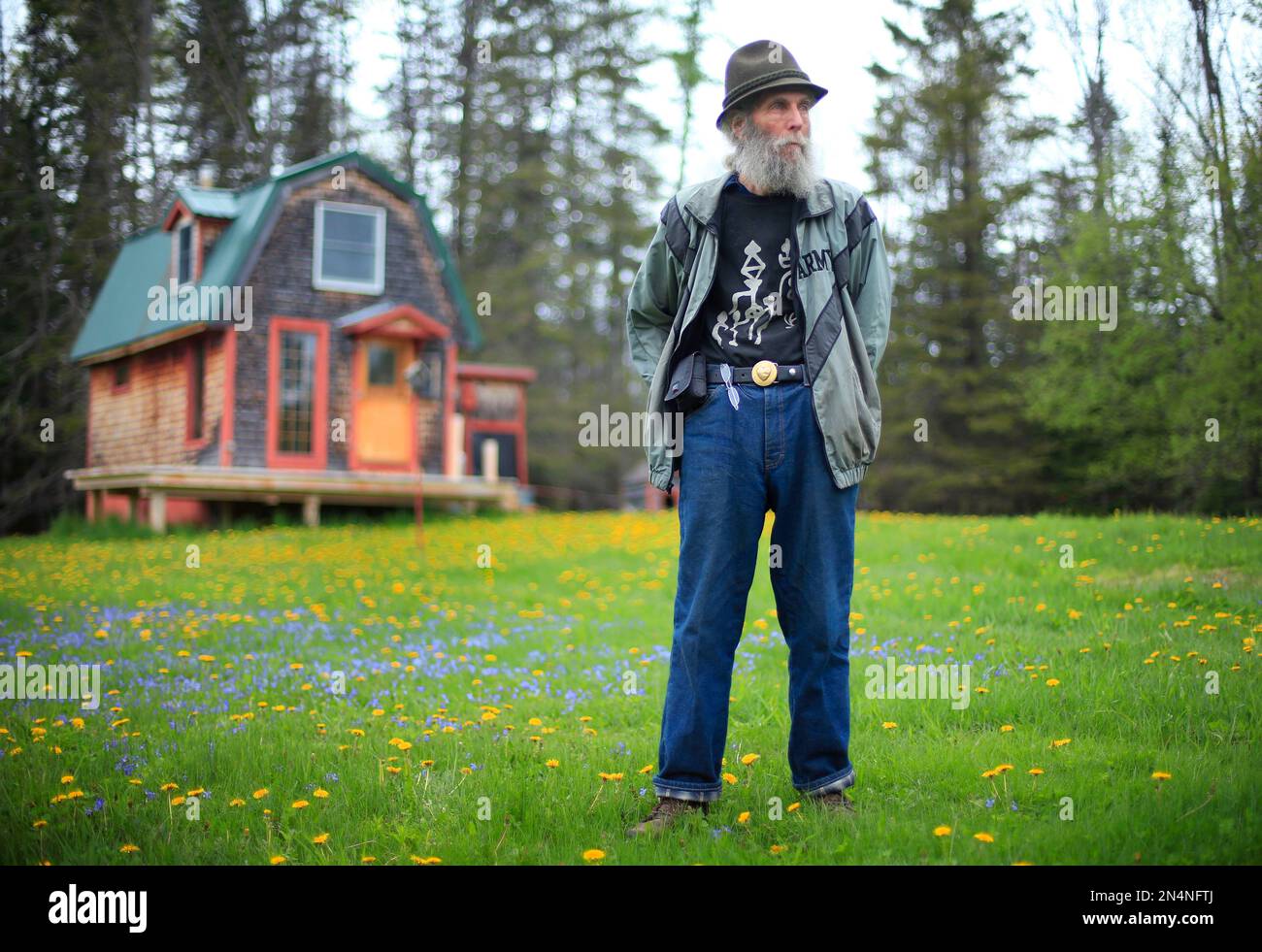 In this photo taken on Friday, May 23, 2014, Burt Shavitz stands on his ...