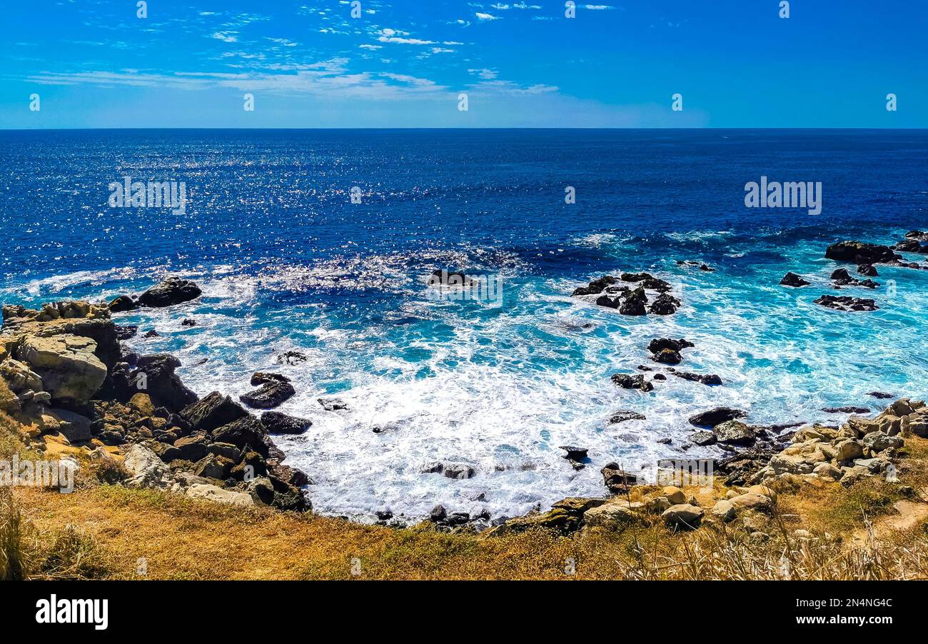 Beautiful rocks cliffs stones and boulders and huge big surfer waves ...