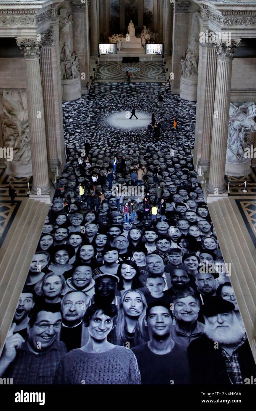 Giant portraits by French street artist and photographer JR are ...