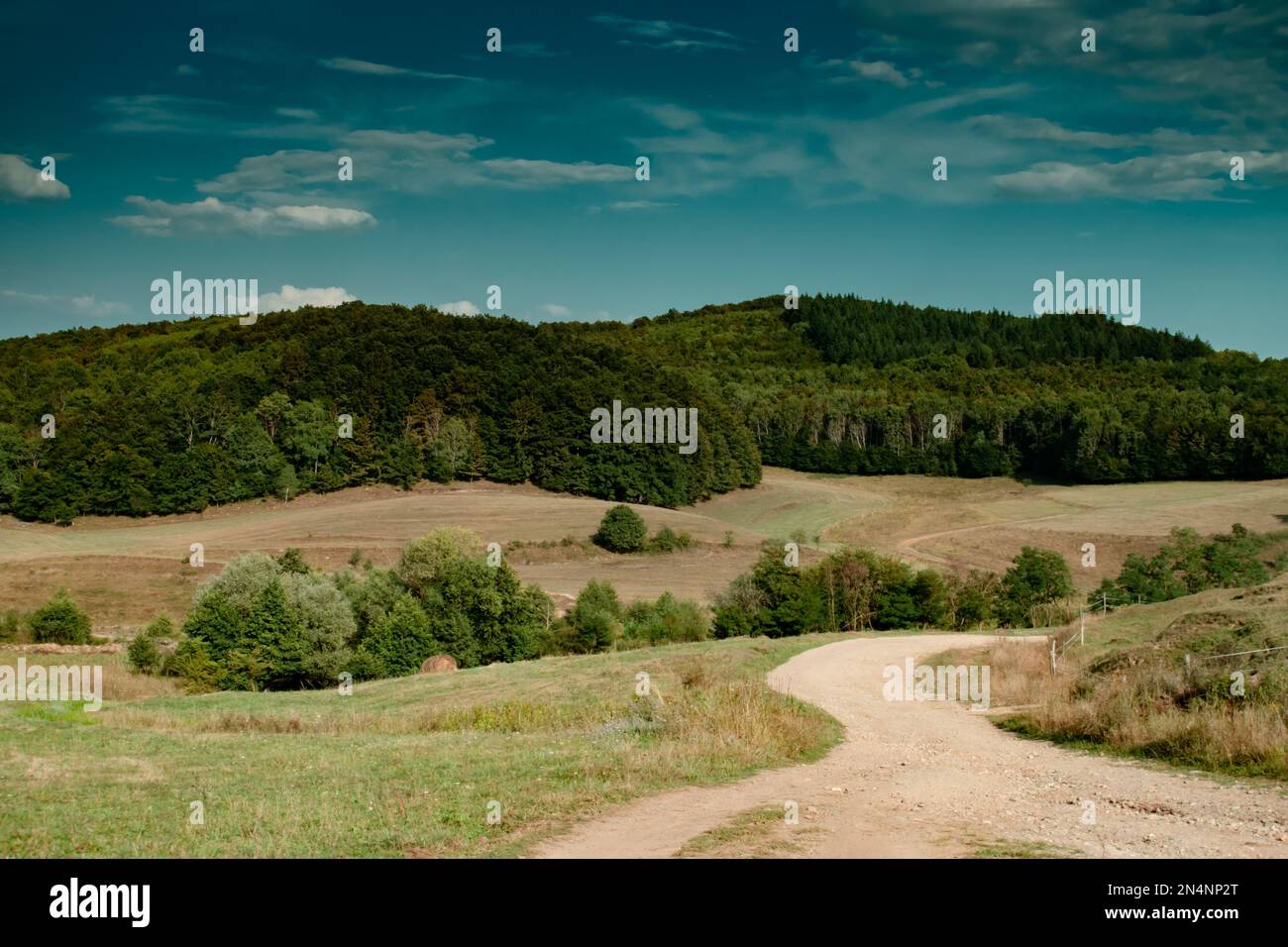 A beautiful countryside landscape in a mountainous area Stock Photo - Alamy