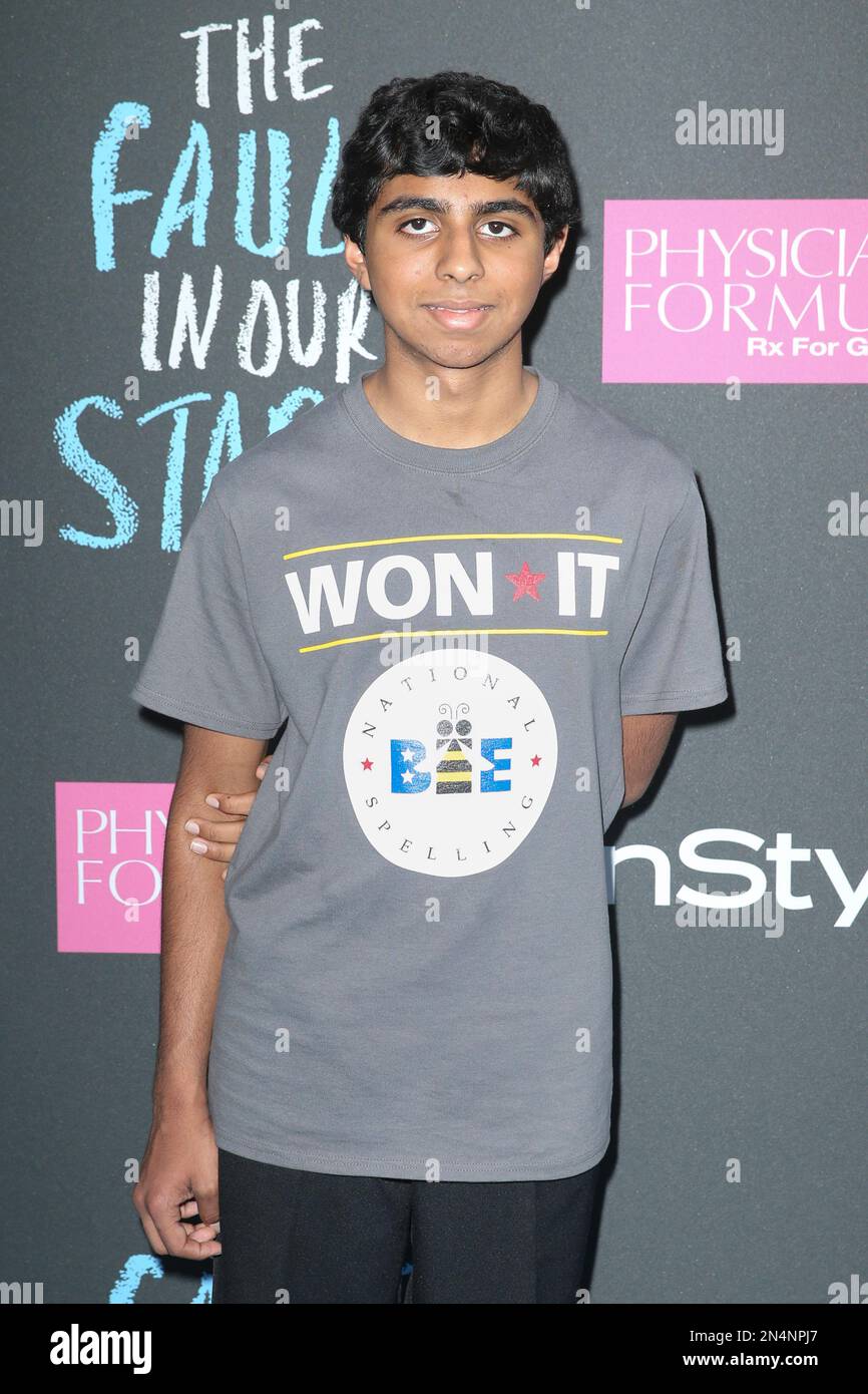 National Spelling Bee co-winner Ansun Sujoe attends the premiere of ...