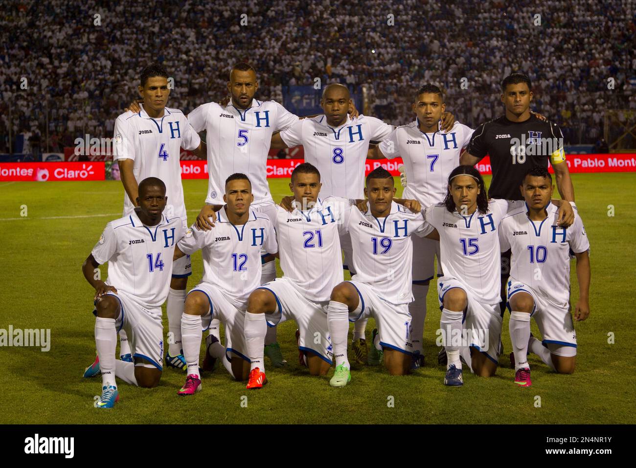FILE- In this June 11, 2013 file photo, Honduras national soccer team ...