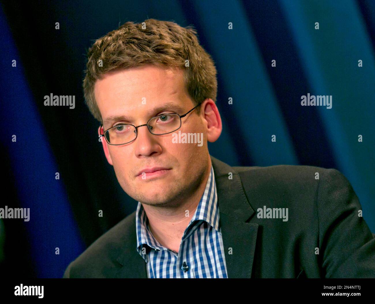 John Green, author of "The Fault in Our Stars," poses during an ...