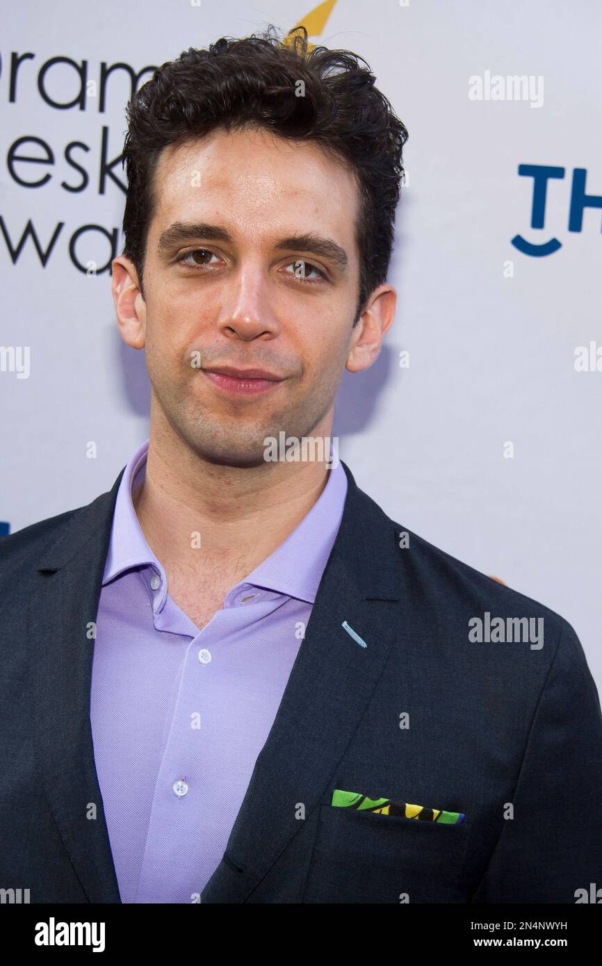 Nick Cordero attends the Drama Desk Awards on Sunday, June 1, 2014 in ...