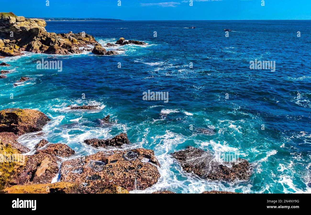 Beautiful rocks cliffs stones and boulders and huge big surfer waves ...