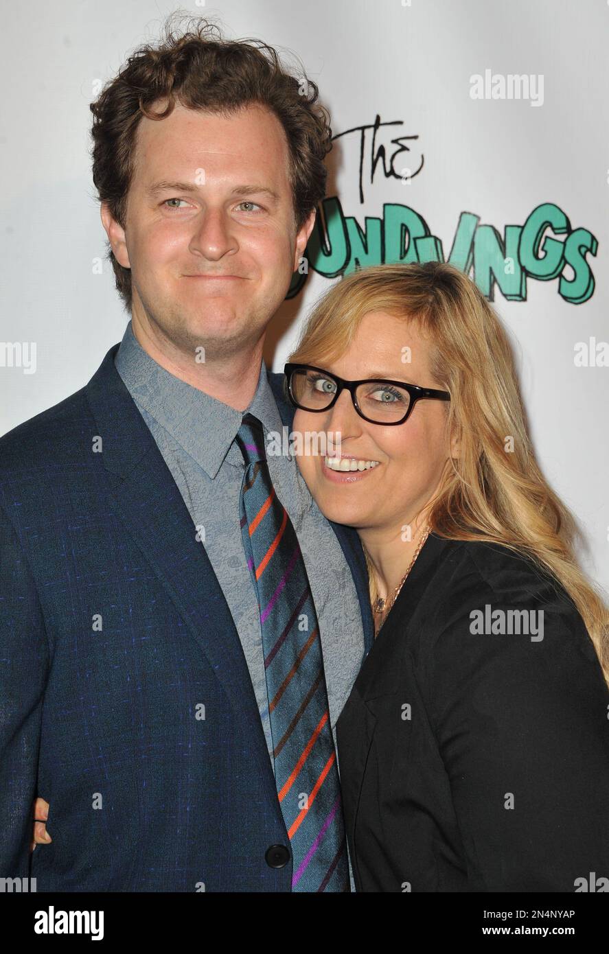 Alex Staggs, atr left, and Anne Sertich arrives at The Groundlings 40th ...