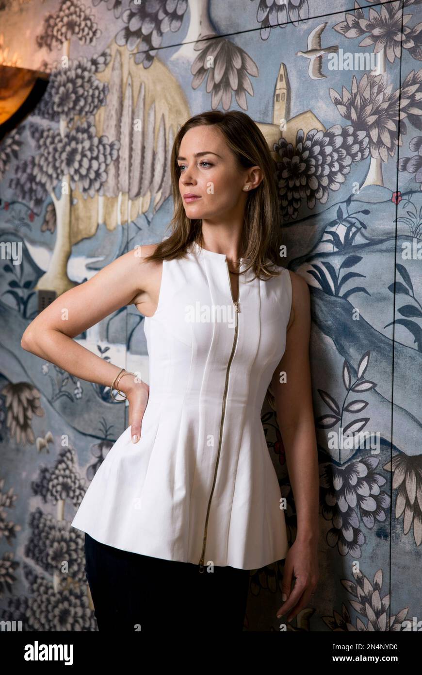 Actress Emily Blunt poses for a portrait Sunday, May, 25, 2014 in ...