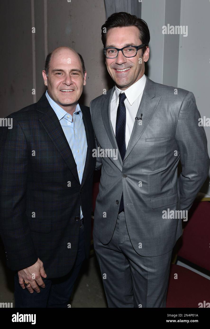 IMAGE DISTRIBUTED FOR AMC - EXCLUSIVE - Producer Matthew Weiner, left ...
