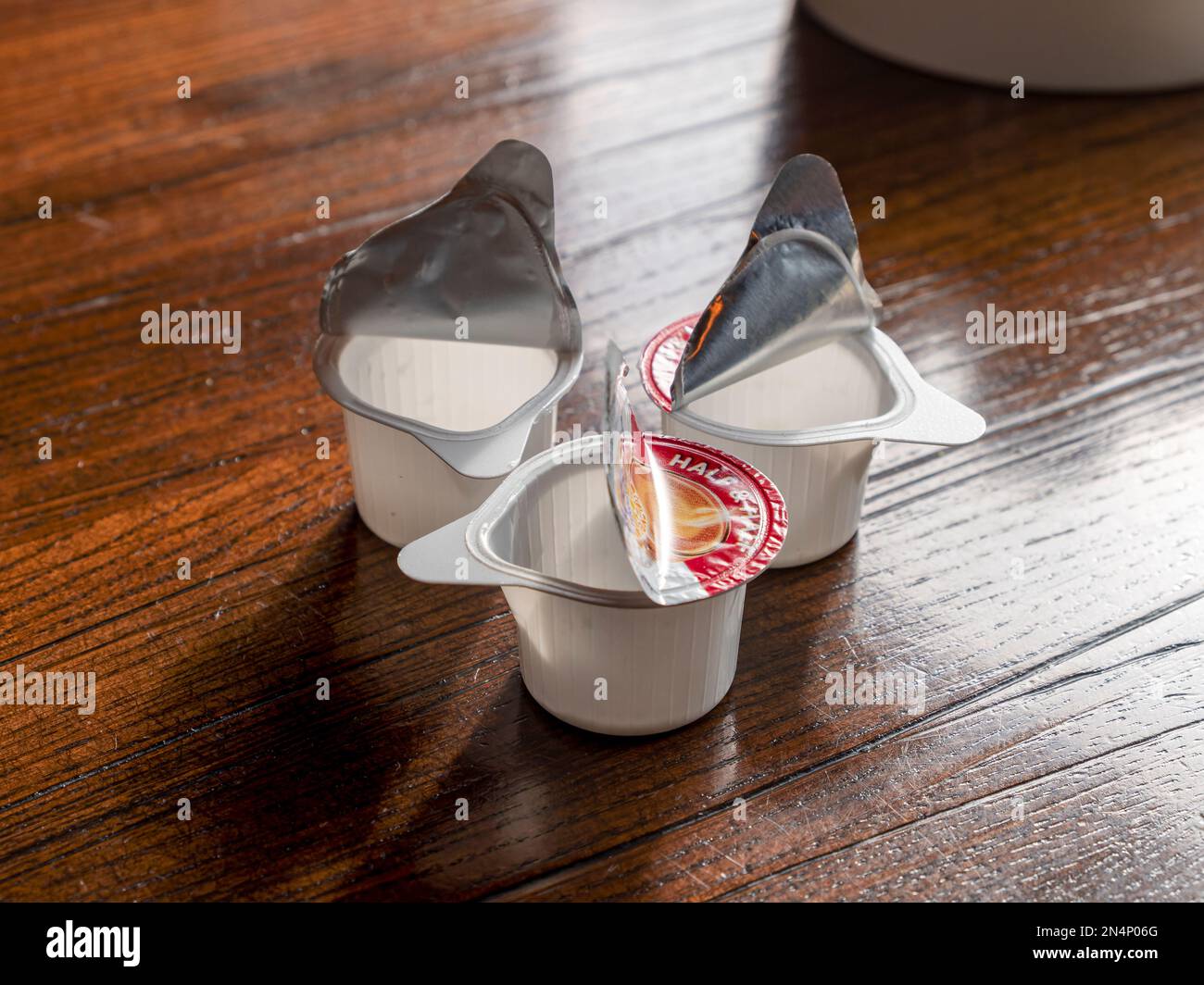 Empty half and half cups hi-res stock photography and images - Alamy