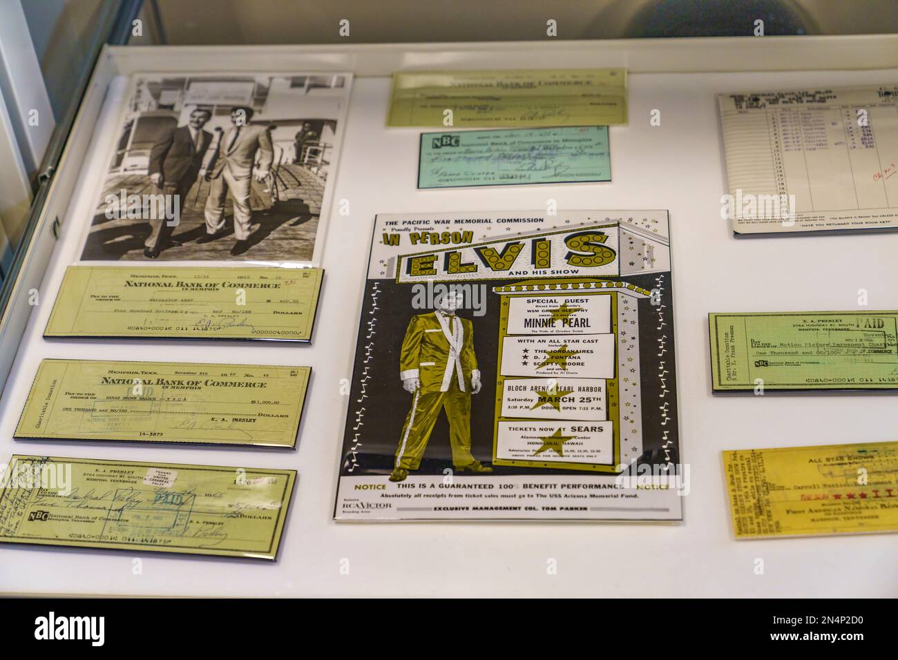 Personal memorabilities of Elvis Presley on display during a VIP Tour ...