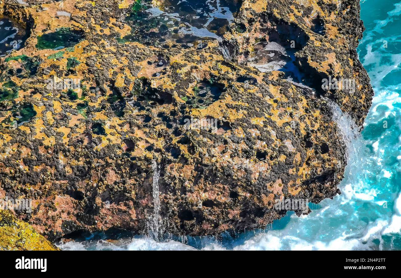 Beautiful rocks cliffs stones and boulders and huge big surfer waves ...