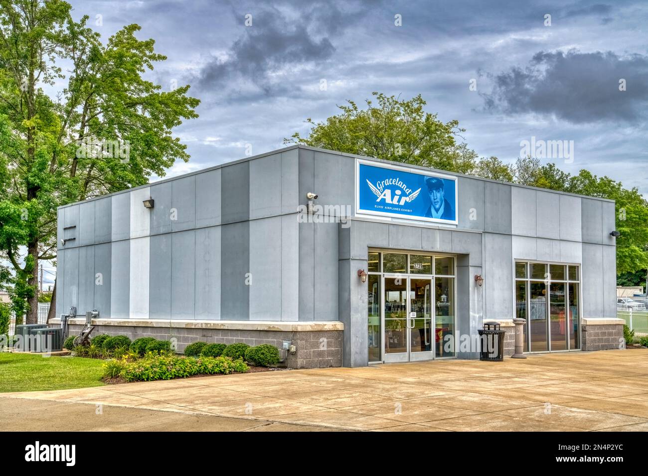 The Graceland Air Building at Elvis Presley's Memphis Entertainment ...
