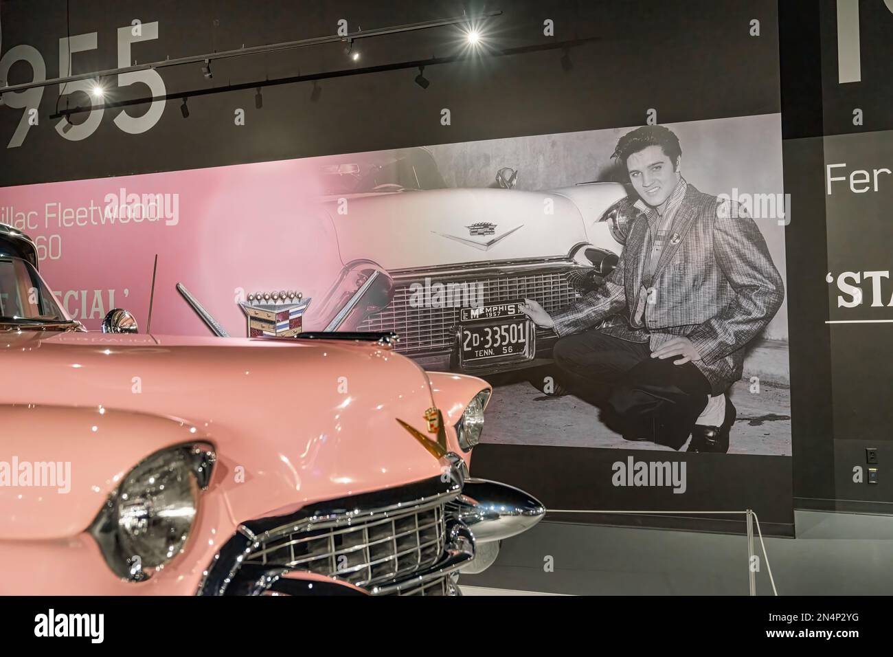His Pink Cadillac on display at Elvis Presley's Memphis Entertainment ...